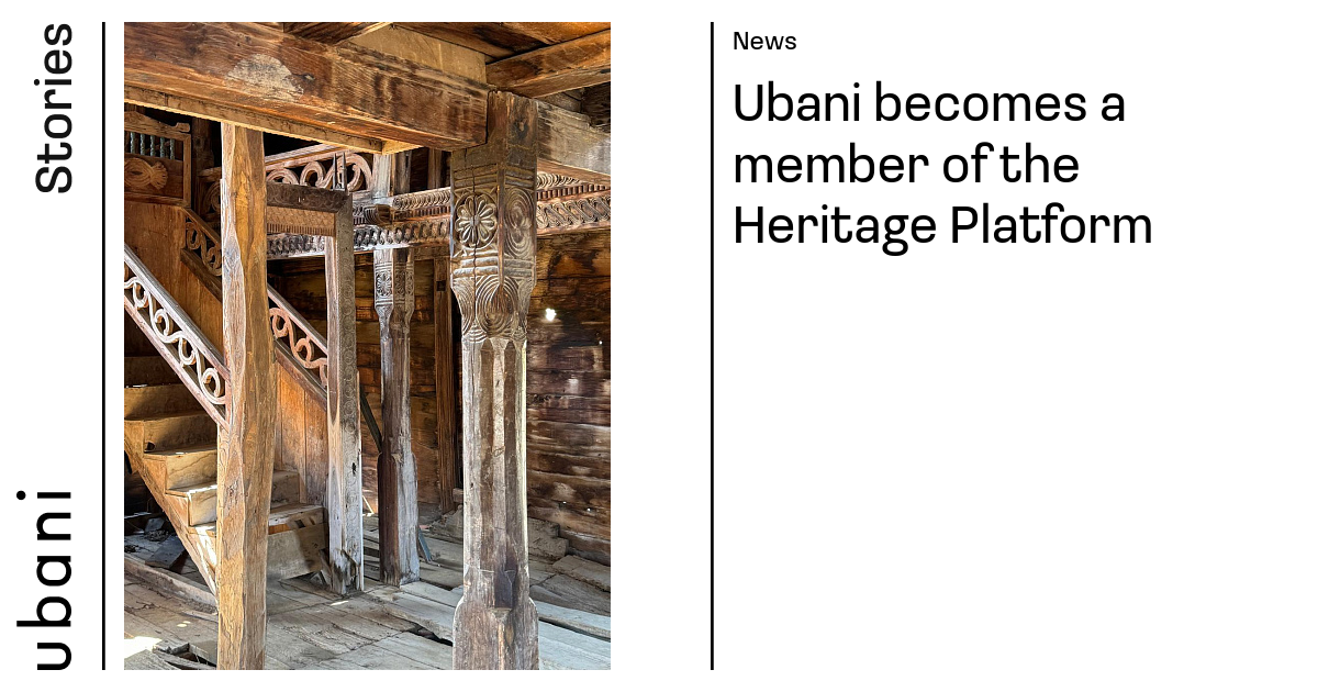 Ubani becomes a member of the Heritage Platform